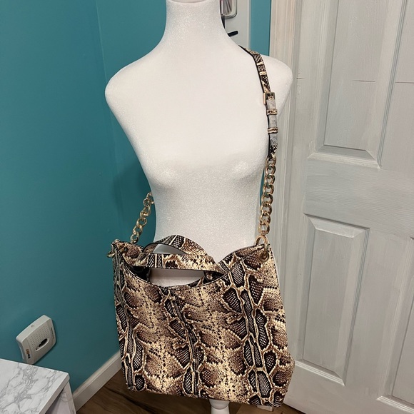 Michael Kors Collection | Bags | Michael Kors Astor Legacy Large Snake ...